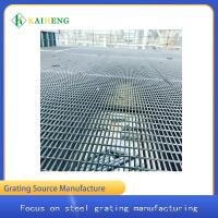 China Customized Hot Dip Galvanized Steel Grating Platform for Catwalk 50mm Cross Bar Spacing for sale