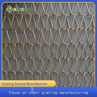 China Aluminum Decorative Wire Mesh Net 2.5mm Plate Thickness 25mm Mesh Width for Exterior Wall Cladding for sale