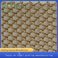 China Aluminum Decorative Wire Mesh Net 2.5mm Plate Thickness 25mm Mesh Width for Exterior Wall Cladding for sale