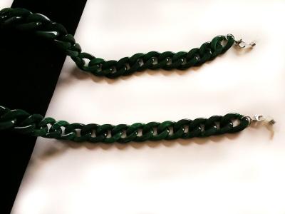 China Flat Acrylic Acetate Bag Chain Necklace Sunglasses Chain Glasses Holder Chunky Eyewear / Eyeglass Chain for sale