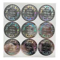 China Custom Holographic Sticker Labels Rainbow Effect 100 Rolls MOQ Waterproof Vinyl for sale