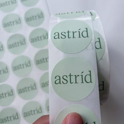 Cina Gli autoadesivi rotondi di stampa adesivi dell'etichetta di immagine su ordinazione del testo impermeabilizzano il rotolo dell'autoadesivo del vinile in vendita