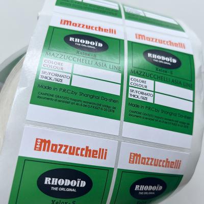 China Custom Private Coated Paper Adhesive Sticker 3 Color Printing Attractive Labels for sale