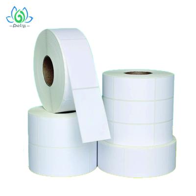 China Waterproof High Adhesive Blank Vinyl Record Label Stickers , Blank Roll Labels for sale