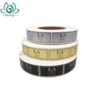 China Custom 3x7.5cm Waterproof Cosmetic Label Stickers OEM Private Label Paper Sticker for sale