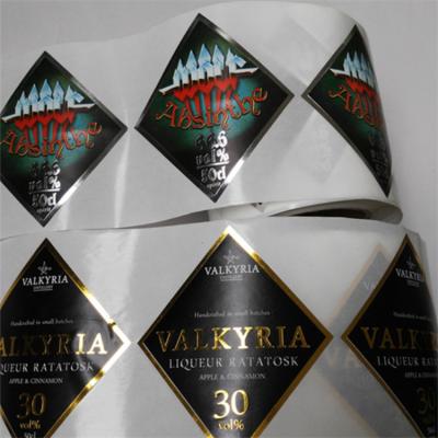 China Projeto de tipo na etiqueta autoadesiva do vinho do Labeler da garrafa da bebida do rolo/folha à venda