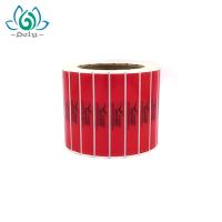 China Custom PET Tamper Evident Sticker Rolls with VOID Letter SGS Certified for sale