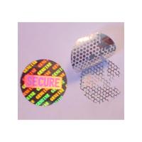 China Offset CMYK Printing Tamper Evident Security Labels for sale