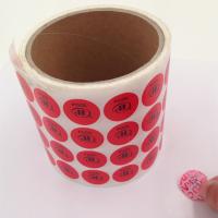 China Adhesive Tamper Evident Security Labels for sale