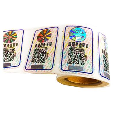 Cina Etichette evidenti di sicurezza del compressore dell'ologramma del QR Code del vinile in vendita