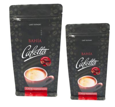 China Custom Printed Stand Up Pouches For Coffee / Tea With Zipper , 20-200micron Thickness for sale