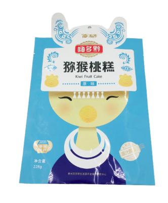 China Custom Order Aluminium Foil Shaped Pouches with Zipper for Juice Candy / Chocolate for sale