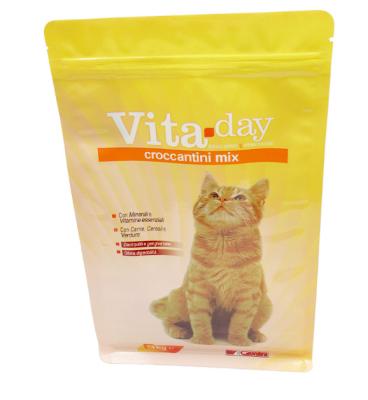 China Recylclable 500 g big capacity Pet Food Pouch with plastic zipper lock top for sale