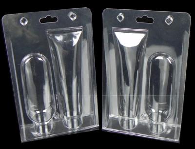 China Custom thermoforming blister clamshell tray, transparent PET plastic clamshells, disposable for sale