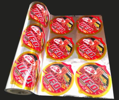 China Customized Costum Printed Plasitc Cup Sealer Film For Puffed Rices Pakaging for sale