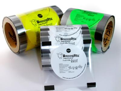 China Custom Order Ice Cream Cup Sealing Film With Aluminum NY / AL / PE Material for sale