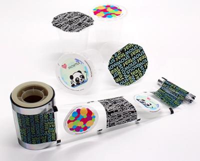 China Eco - Friendly Peelable Plastic Cup Sealer Film For Cold Drinks / Soy Milk Cup for sale