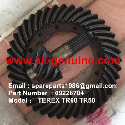 09228704 BEVEL GEAR SET OF TEREX NHL SANY TR35A 3303 3305 3307 TR50 TR60 TR100 NTE240 NTE260 MT3600 MT3700 MT4400AC