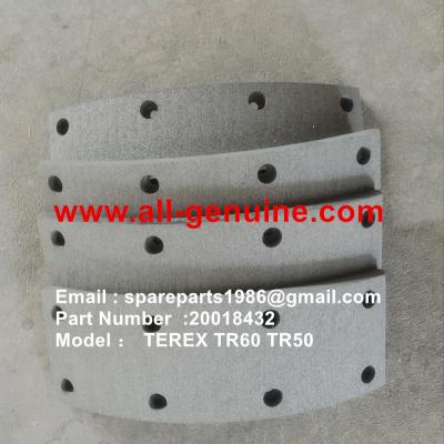 China TEREX 20018432 BRAKE PAD  NHL DUMP TRUCK TR35 TR50 TR60 TR100 CUMMINS ALLISON UNIT RIG MT4400 MT3600 MT3300 MT3700 SANY for sale