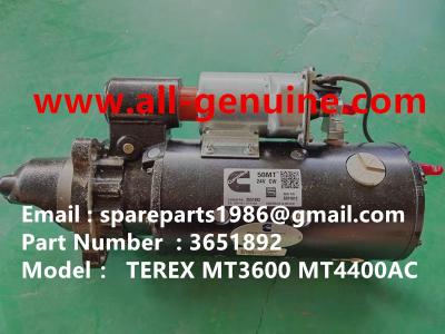 China 3651892 MOTOR STARTOR CUMMINS ENGINE TEREX UNIT RIG BUCYRUS MT4400AC MT5500 MT3600 NTE240 NTE260 NHL DUMP TRUCK HAULER for sale