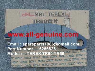 China TEREX 15266826 NHL RIGID DUMP TRUCK BRAKE PAD 3303 3305F TR35 TR50 TR60 TR100 MT4400 UNIT RIG ALLISON CUMMINS MT3600 for sale