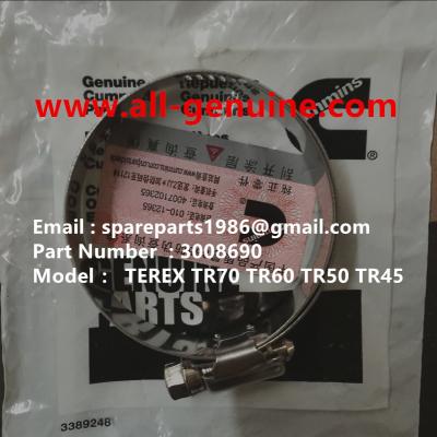 China TEREX 3008690 HOSE CLAMP CUMMINS OFF HIGHWAY NHL DUMP TRUCK TR35 TR50 TR60 TR100 3305B 3305F 3303 3307 TR45 TR70 MT4400 for sale