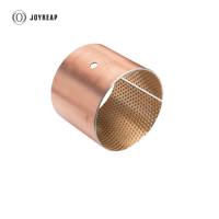 China CuSn10Pb10 Bimetal Bushing Composite Copper Alloy Bearing with 150 N/mm² Load Capacity and 80-120 HB Hardness for sale