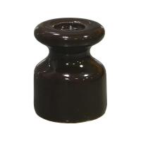 China Glazed Ceramic Insulator Cable Holder 20mm for Retro Outdoor Wiring Wall Ceiling Mount for sale