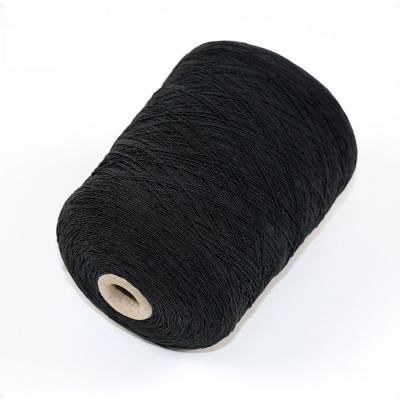 Cina Knitting 75/75 Polyester Latex Black 100# Rubber Yarn in vendita