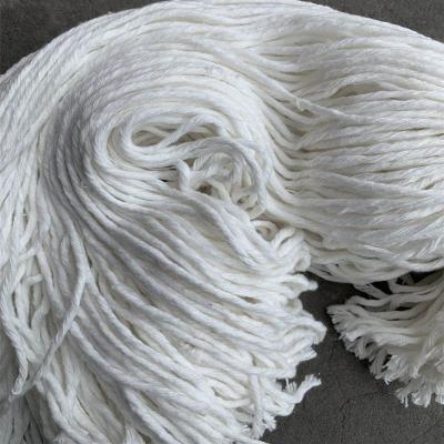 Cina Best Price Open End Anti-pilling Broom Wire 10ply Bleached White In Stock in vendita
