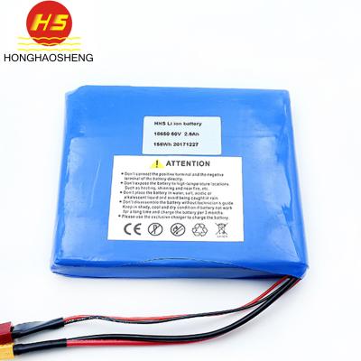 Cina Solowheel 16S1P 2.9Ah 60v Li Ion Battery ricaricabile in vendita