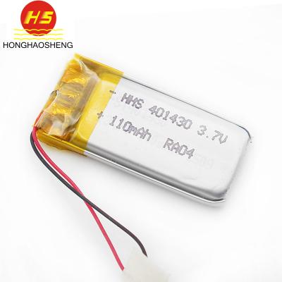 Cina Batteria di ISO9001 401430 3.7V 110mAh Lipo in vendita
