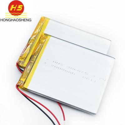 Cina 306075 3,7 batteria del polimero del computer portatile di V 2000mah Lipo in vendita