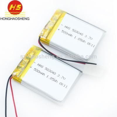 Cina batteria del polimero del litio di 3.7v 550mAh 053040 in vendita