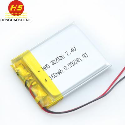 Китай батарея полимера лития 3.7v 250mah Lipo 302535 изогнутая продается