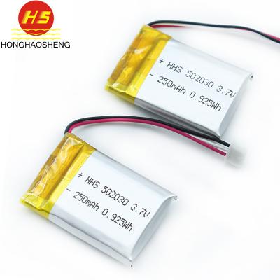 Cina 250mah Li Polymer Battery ricaricabile 3,7 V per la cuffia avricolare in vendita