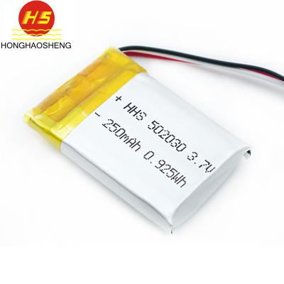 Cina 250mah Li Polymer Battery ricaricabile 3,7 V per la cuffia avricolare in vendita