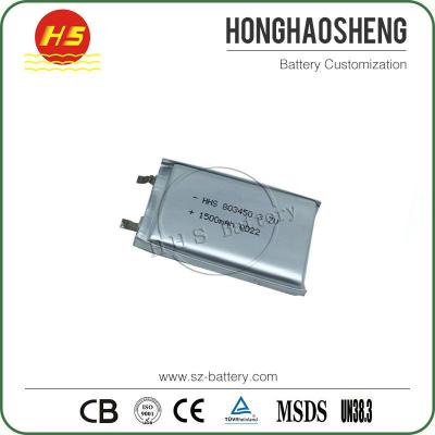 Китай Батарея полимера иона лития 1500mAh HHS 803450 перезаряжаемые продается
