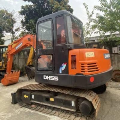 China Farmland Used Mini Excavator DOOSAN 55 Crawler Excavator Construction Equipment for sale