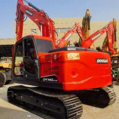 China Used Doosan DH140 12 Tons Crawler Excavator Old Earth Moving Machinery for sale