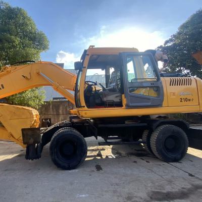 China Used Hyundai Excavator 210w-7 Construction Machinery With Anti Abrasive Tracks for sale