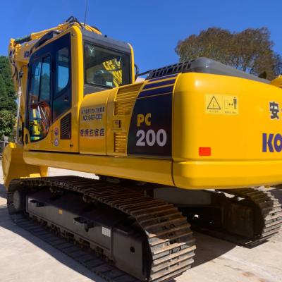 China Used Komatsu PC200 Backhoe Excavator Second Hand Construction Machinery Water Cooling for sale