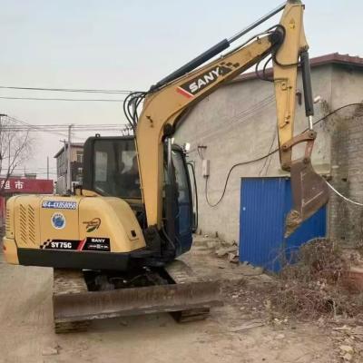 China 2200rpm Used Mini Digeer SANY 75C Second Hand Excavator Machine 7280kg for sale