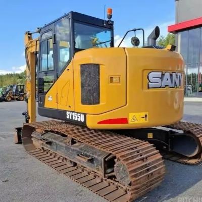 China Mini Hydraulic Used Sany Excavator SANY155U Old Construction Digger for sale