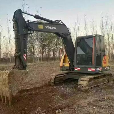 China Volvo 80D Used Mini Excavator Digger 42kw 2100rpm For Road Construction for sale