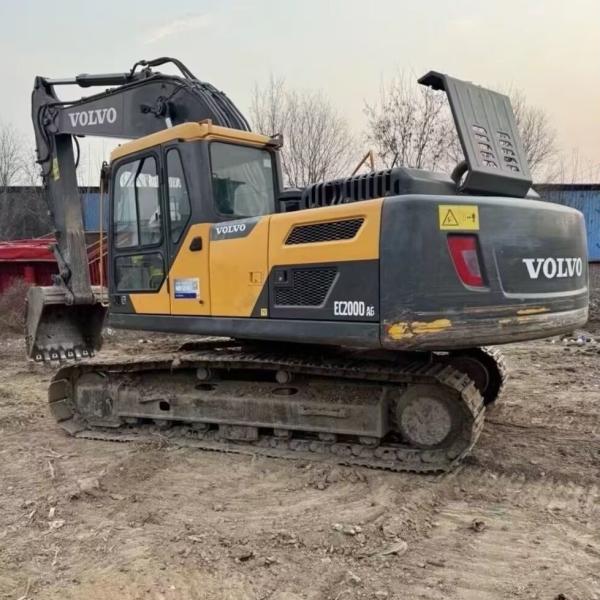Quality 66kW Hydraulic Used Excavator Digger VOLVO 200D Construction Equipment for sale