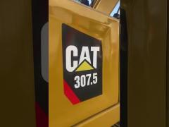 Escavatore usato di tipo Crawler CAT307.5 Escavatore vecchio Caterpillar con secchio di retroescavatore