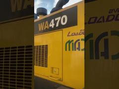 Lavori di costruzione utilizzati Komatsu WA470 caricatore 204kW raffreddamento ad acqua caricatori di seconda mano