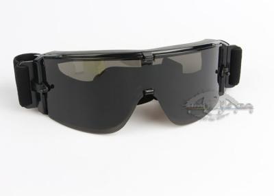 中国 PPEの規定の安全ガラスのAirsoft X800の黒色UV400の保護 販売のため