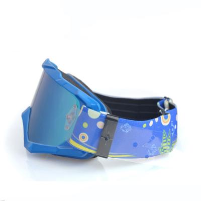 Cina Protezione comoda degli occhiali di protezione UV400 di motocross con l'anti cinghia del silicone di slittamento in vendita